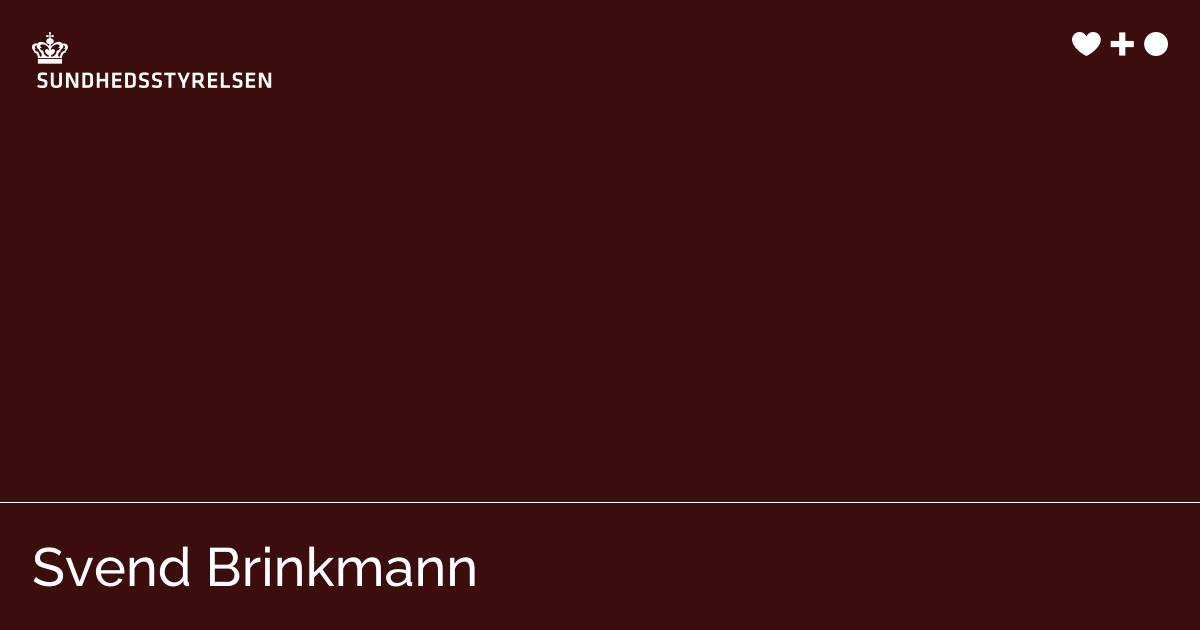 Svend Brinkmann | Etisk Råd